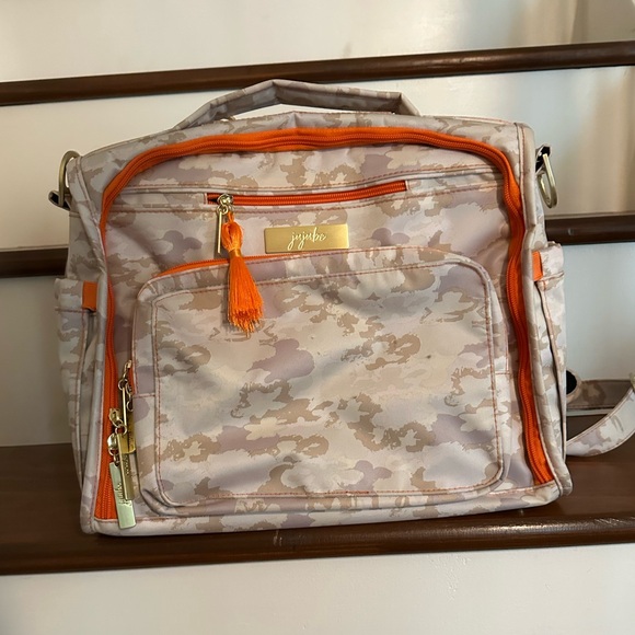 Ju-Ju-Be | Bags | Jujube Camouflage Baby Bag With Orange And Gold ...